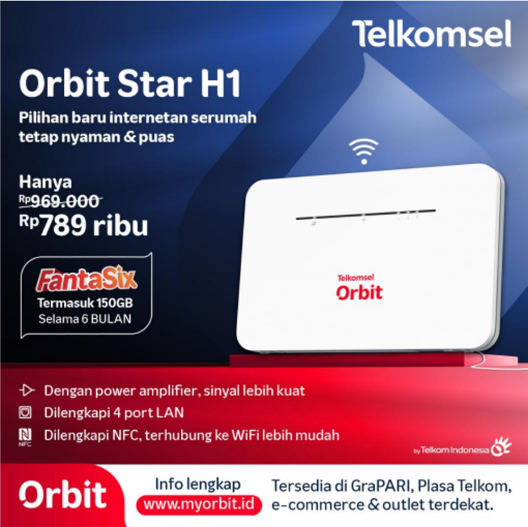 Huawei dan Telkomsel Luncurkan Modem Orbit Star H1